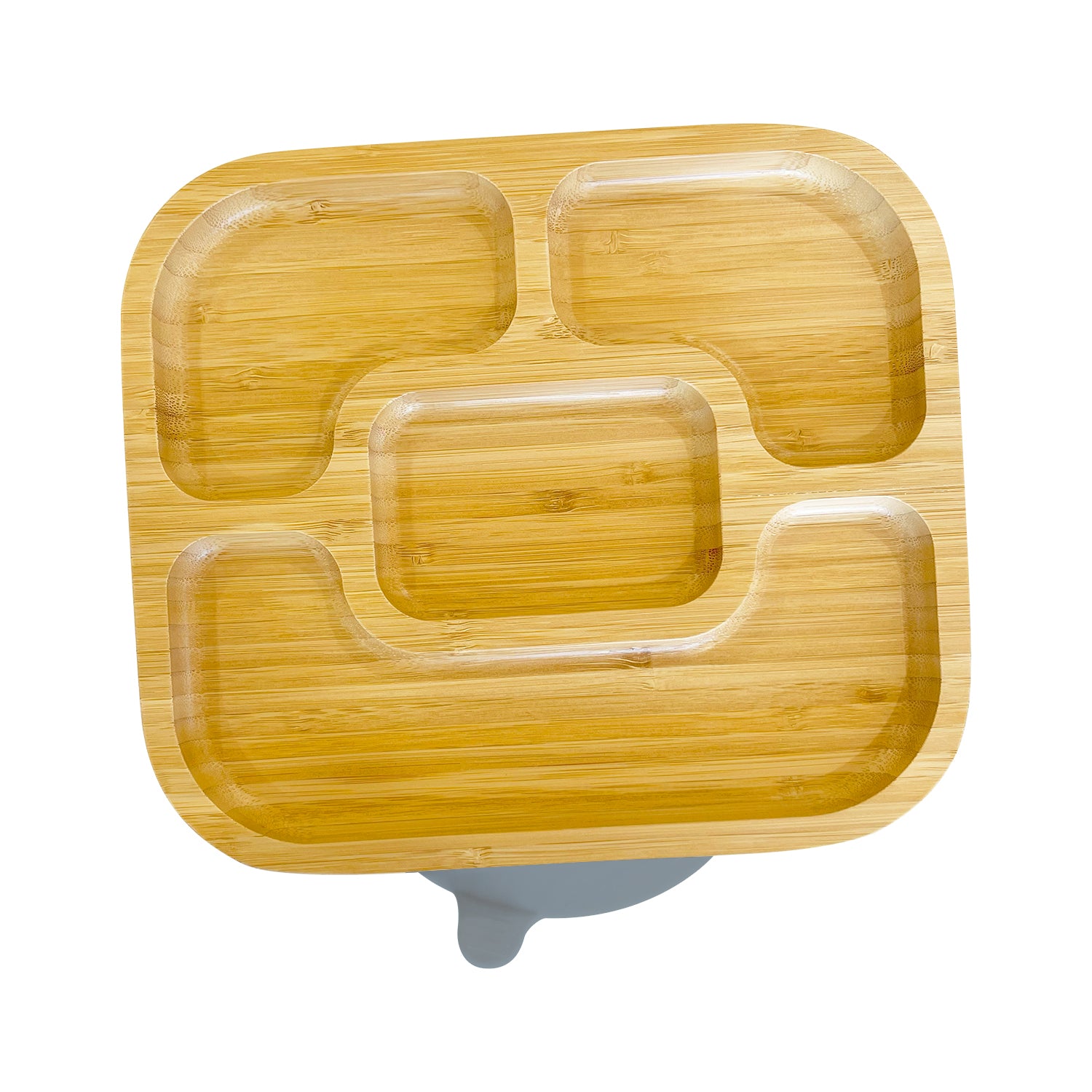 Bamboo Rectangle Divided Plate – The Little Bunny Australia